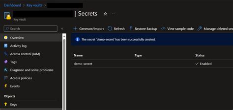 Unable To Access Secrets In Key Vault The Connection To Data Plane