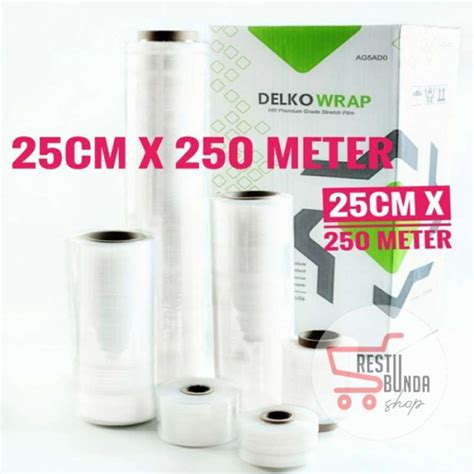 Promo Plastik Wrapping 25 Cm X 250 Meter Delko Wrap Stretch Film Diskon 33 Di Seller Min Yoona