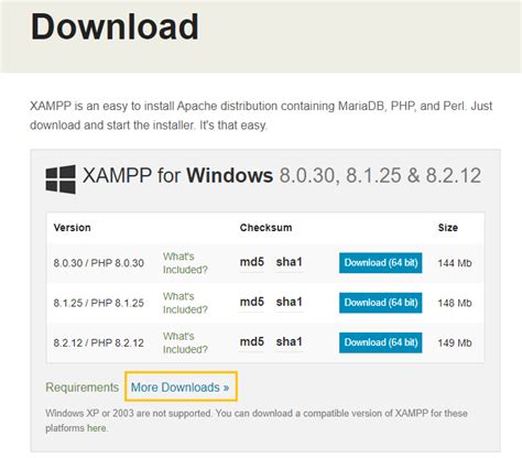 xampp 설치 ft local에서 php를 사용할 일이 생겼