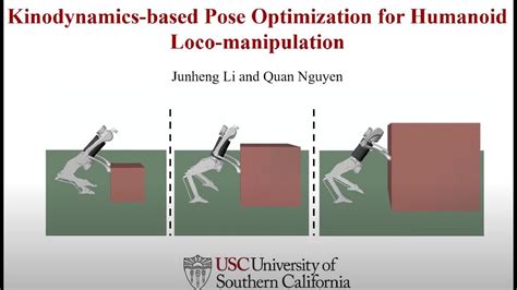 Kinodynamic Pose Optimization For Humanoid Loco Manipulation YouTube