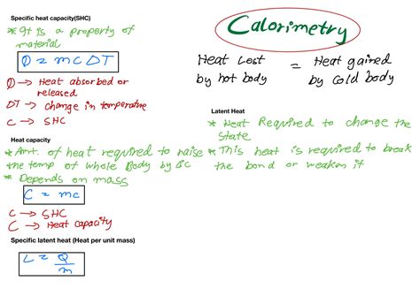 Solution Thermal Properties Of Matter Formula Chart Thermal