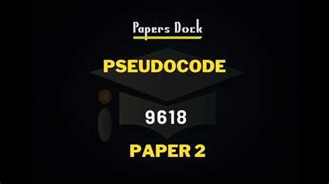 Pseudocode