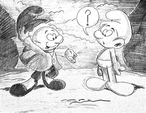 Foofle Smurf And A Generic Smurf By Grishamanimation1 On Deviantart