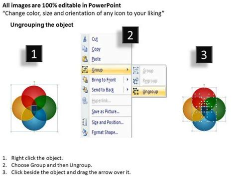 Business Framework Model Stylish Venn Diagram Business Diagram