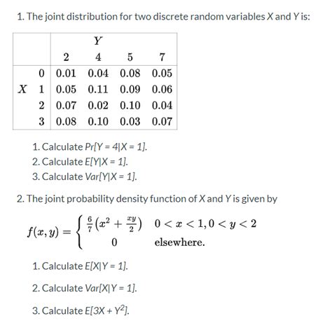 solved the joint distribution for two discrete