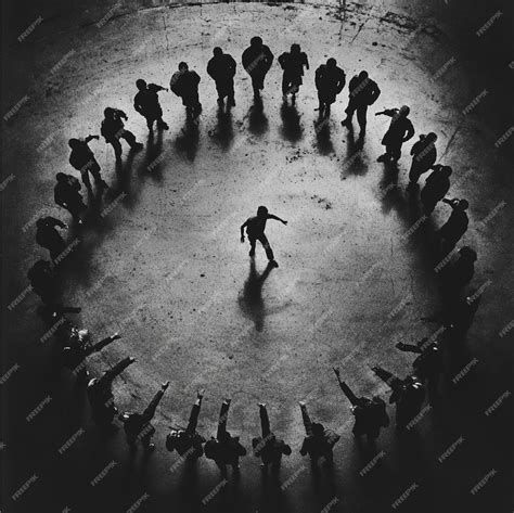 Street Dancers Forming A Circle With One Dancer Performing In The
