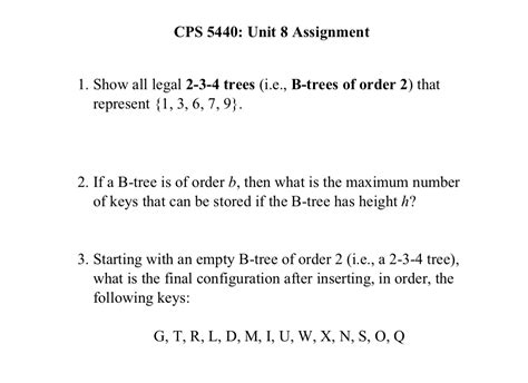 Solved CPS 5440: Unit 8 ﻿AssignmentShow all legal 2-3-4 | Chegg.com