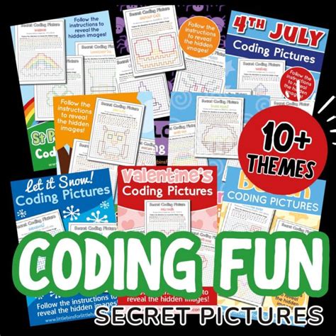 Fall Secret Coding Pictures Free Printable Algorithm Activity