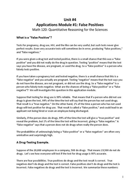 false positives pdf