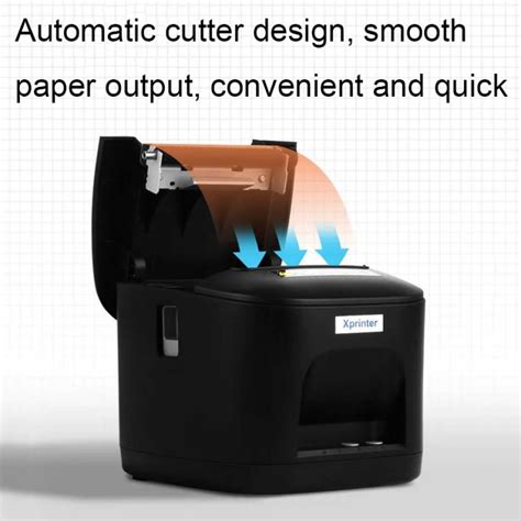 Xprinter Xp T80 72mm 휴대용 익스프레스 목록 열전사 영수증 프린터 스타일lan 포트eu 플러그