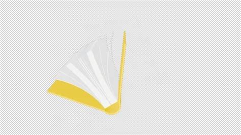 D Book Turn Page Animation With On Tran Stock Video Pond