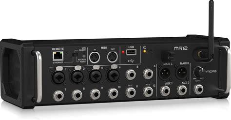 midas mr12 12 input digital mixer for ipad android tablets with 4 midas
