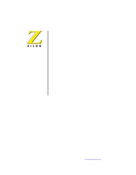 Z C VSC Datasheet Pages ZILOG CMOS SCC SERIAL COMMUNICATIONS CONTROLLER