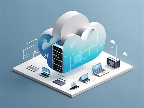 Premium Ai Image The Concept Of Cloud Computing Remote Data Storage And Understanding Its