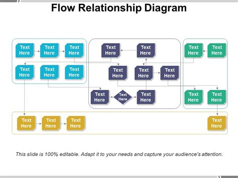 Flow Relationship Diagram PowerPoint Presentation Designs Slide PPT Graphics Presentation
