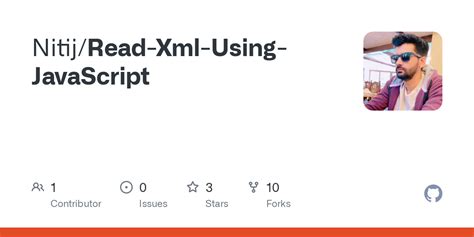 Github Nitijread Xml Using Javascript