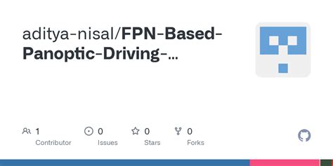 Github Aditya Nisalfpn Based Panoptic Driving Perception