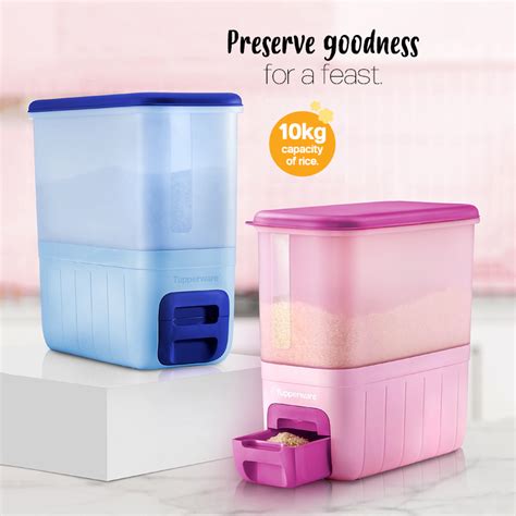 Tupperware Rice Dispenser 10kg Shopee Malaysia