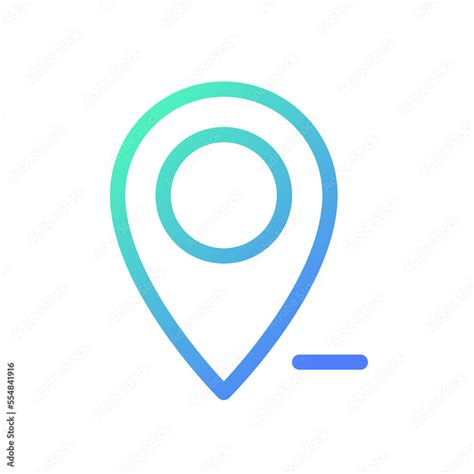 remove pin from map pixel perfect gradient linear ui icon unpin