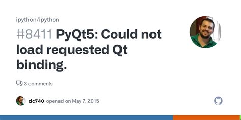 PyQt Could Not Load Requested Qt Binding Issue Ipython Ipython GitHub