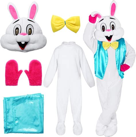 Metaparty Easter Bunny Costume Adult Rabbit Mascot Costume