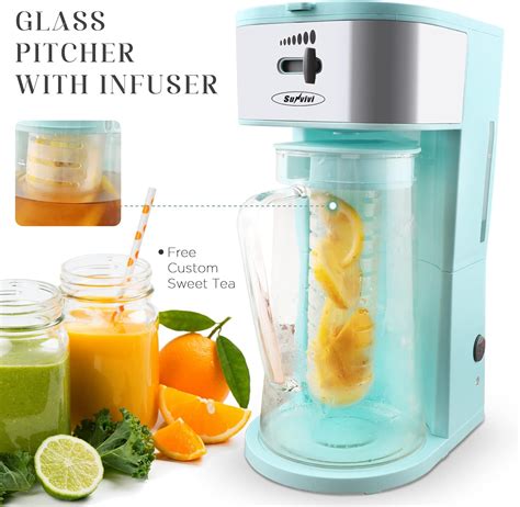 3 Quart Iced Tea Maker With Glass Pitchericed Coffee Maker For Ground