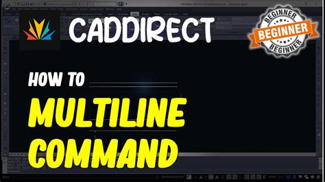 Caddirect How To Multiline Command Youtube