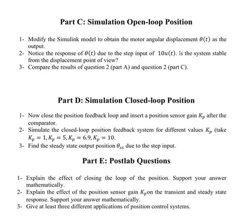 solved part a calculation n s ea s s 1 an open loop dc