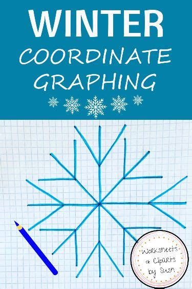 Winter Math Snowflake Coordinate Plane Graphing Picture Math Activities Coordinate Plane