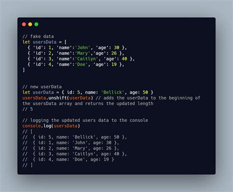 Angular Array Push Javascript Array Cheat Sheet With Return Types