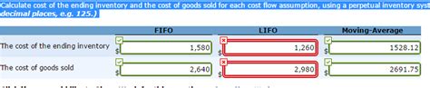 Solved Calculate Cost Of The Ending Inventory And The Cost Chegg
