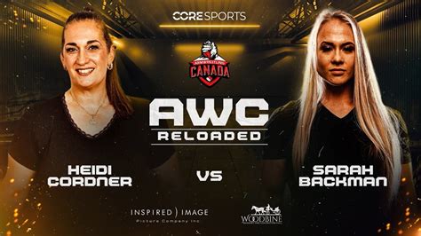 Awc Reloaded Heidi Cordner Vs Sarah Backman Full Match Youtube