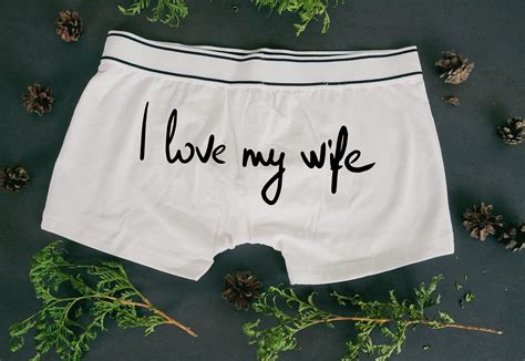 I Love My Wife Underwear Gift For Husband Valentines Day Gift I Love My Wife Boxers Boxer