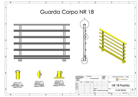 Altura Padrão De Guarda Corpo Industrial Retoedu