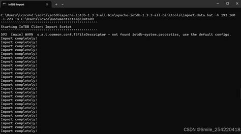 Iotdb数据库 数据导入导出iotdb导出数据 Csdn博客