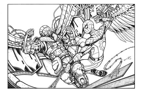 Spiderman Homecoming Coloring Pages Free Printable Coloring Pages
