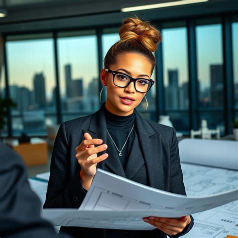 Innovative Woman In A Modern Engineering Office
