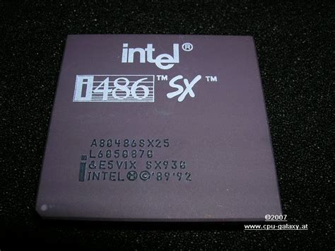 Cpu Galaxy At Vintage Chips Intel 80486 Section