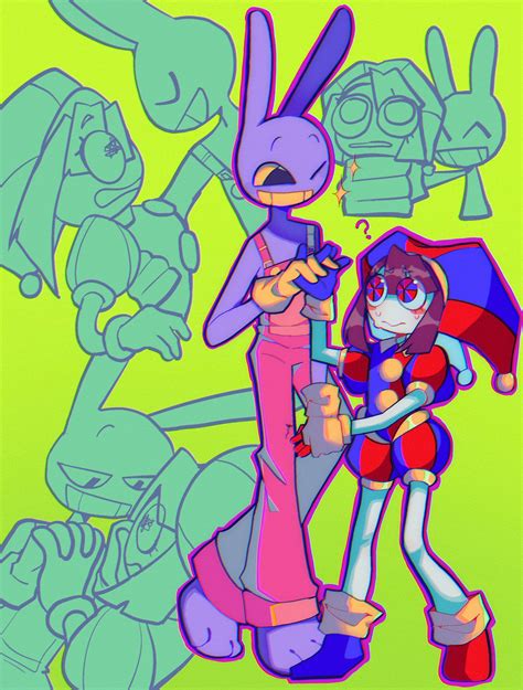 Pomni And Jax The Amazing Digital Circus Drawn By Maplemersh26 Danbooru