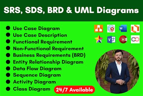 Do Detailed Srs Sds Brd Documents With Bpmn And Uml Diagrams By M