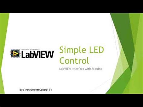 LabVIEW Simple LED Control LabVIEW Interface With Arduino Uno YouTube