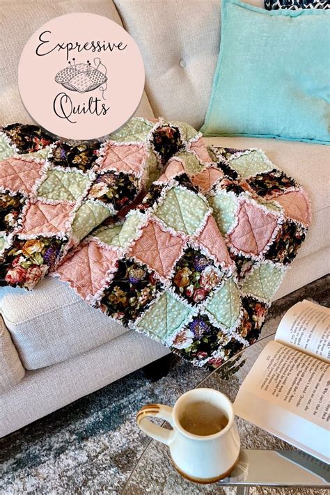 Rag Quilt Tote Pattern Tote Bag Tutorial Diy Illustrated Pdf Pattern A Great Weekend Project