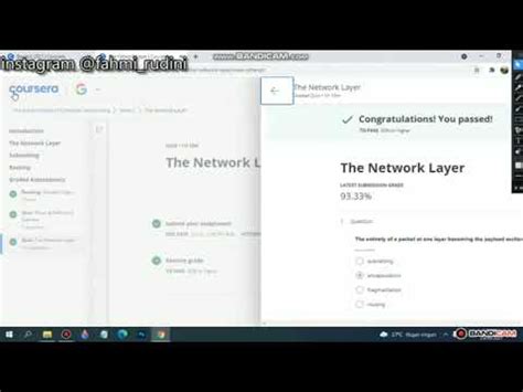 The Network Layer Coursera Quiz Answers - YouTube