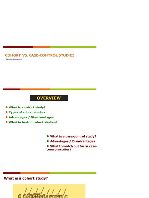 Difference Between Case Control And Cohort Studies Pdf