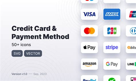 Credit Card Payment Method Icons Figma