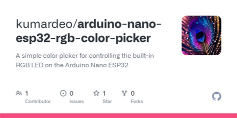 Github Kumardeoarduino Nano Esp32 Rgb Color Picker A Simple Color