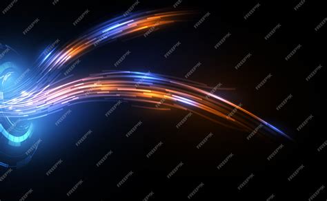 Premium Vector Connection Line On Fiber Optic Networking Telecommunication Concept Background