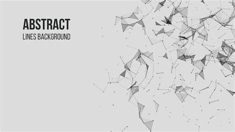 Premium Vector Vector Technology Background Plexus Effect Abstract