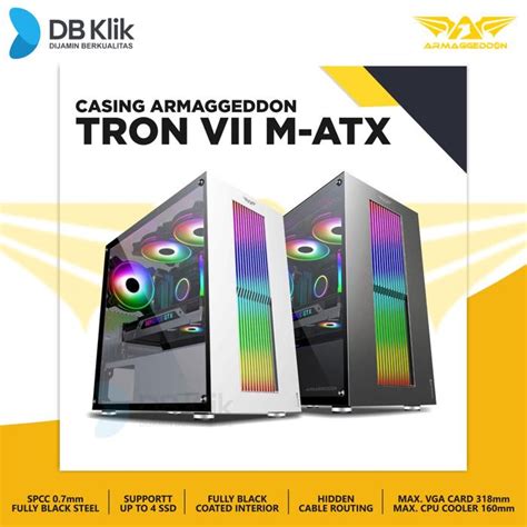 Casing Armaggeddon Tron Vii M Atx Casing Armaggeddon Tron Matx Putih