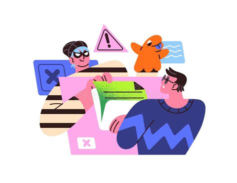 Hacker Phishing Passwords Personal Data In Internet Thief Cheats Steals Money From Banking